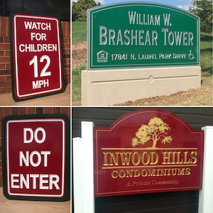Custom Carved PVC HOA Sign: Personalized Subdivision Entrance - Etsy