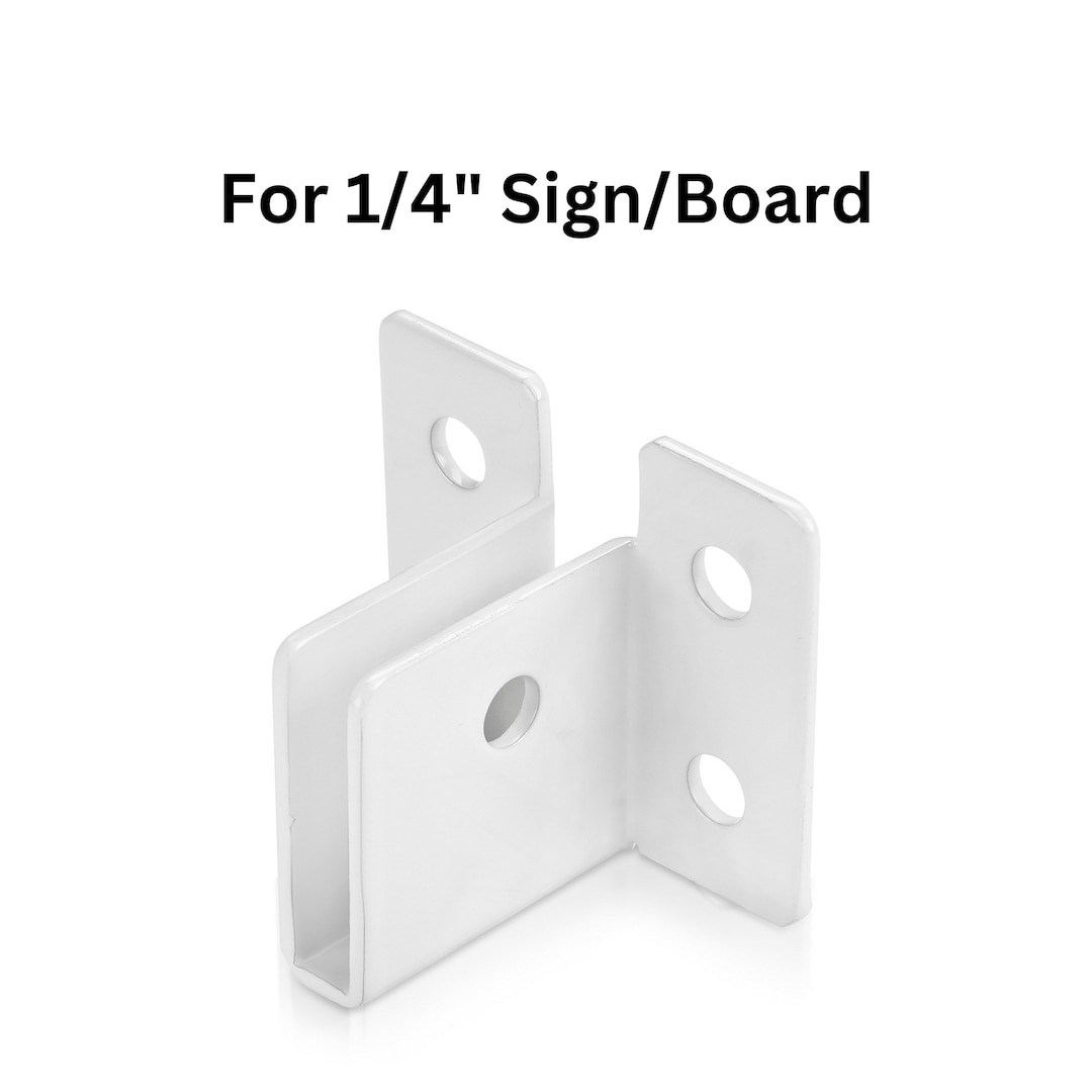 Aluminum Corner Brackets for Sign, U Brackets, Outdoor Sign Bracket ...