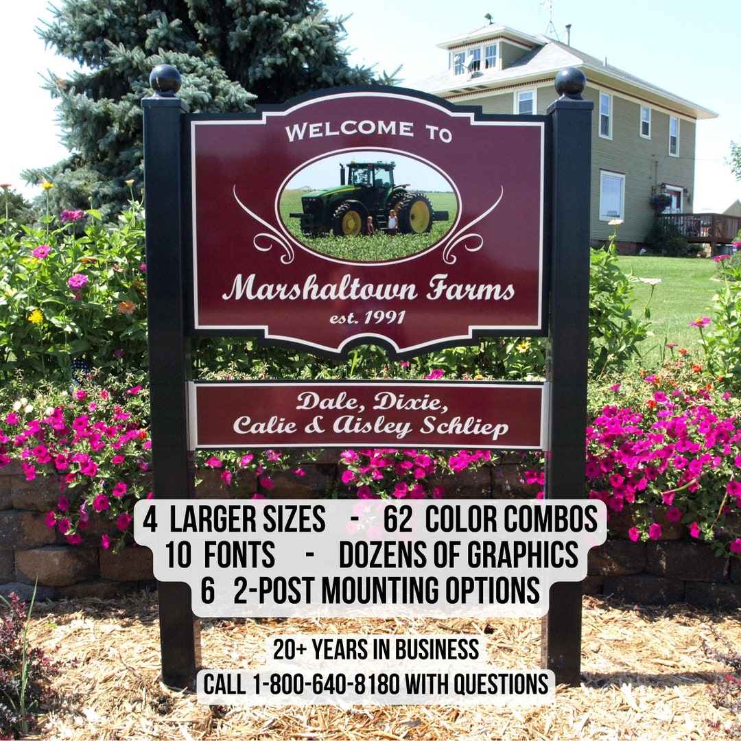 UV No Rust Free Standing Outdoor Signs Community Entrance Sign Exterior ...