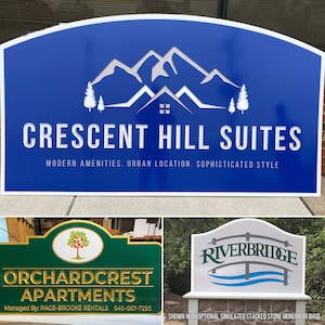 Custom Carved PVC HOA Sign: Personalized Subdivision Entrance - Etsy