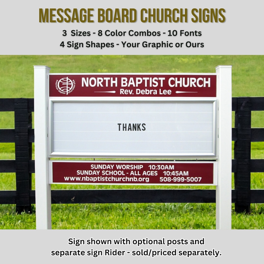 Large Church Message Board Signs - Custom Outdoor Church Welcome Signs ...