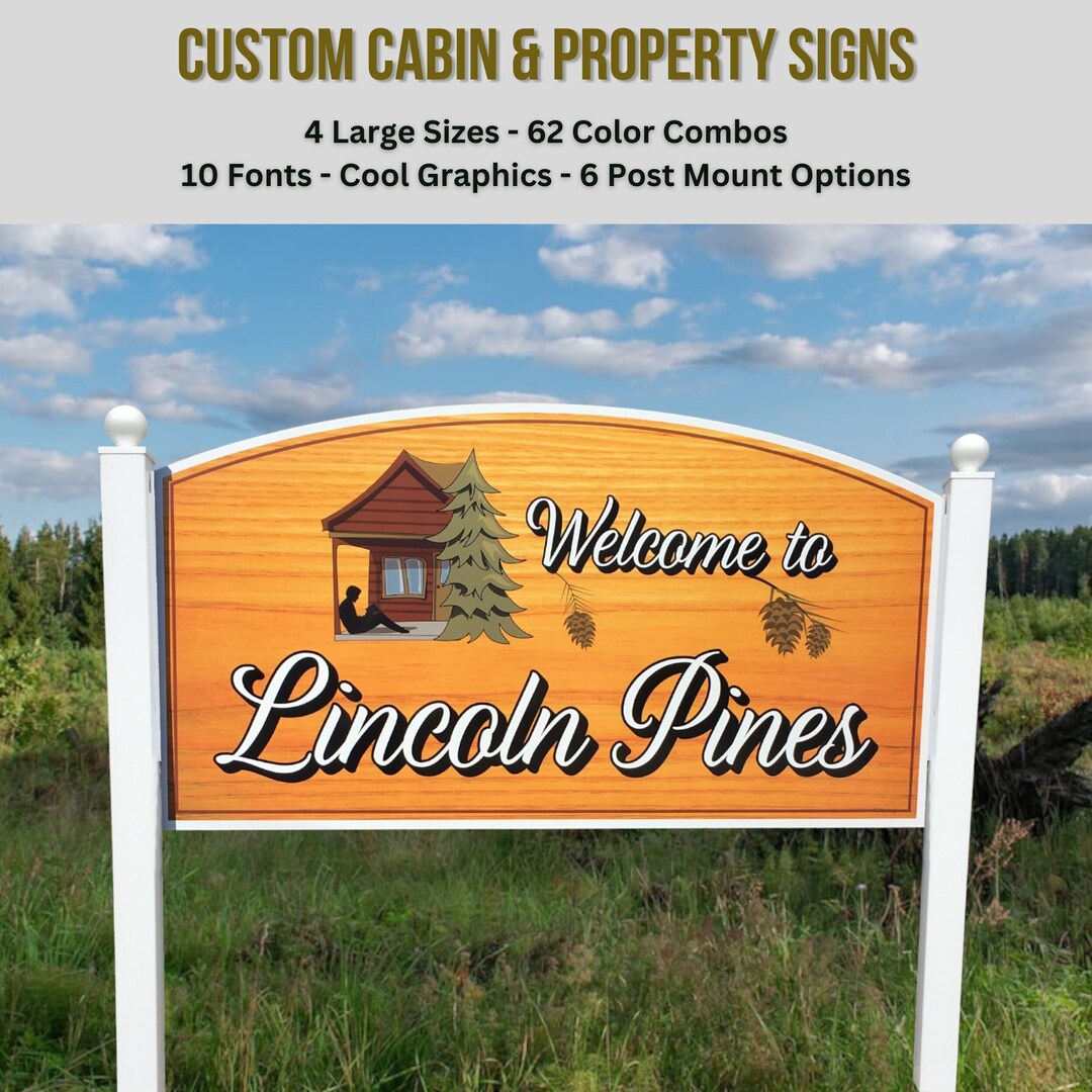 Outdoor Cabin Signs, Outdoor Airbnb Sign, VRBO Sign Lodge Signs ...