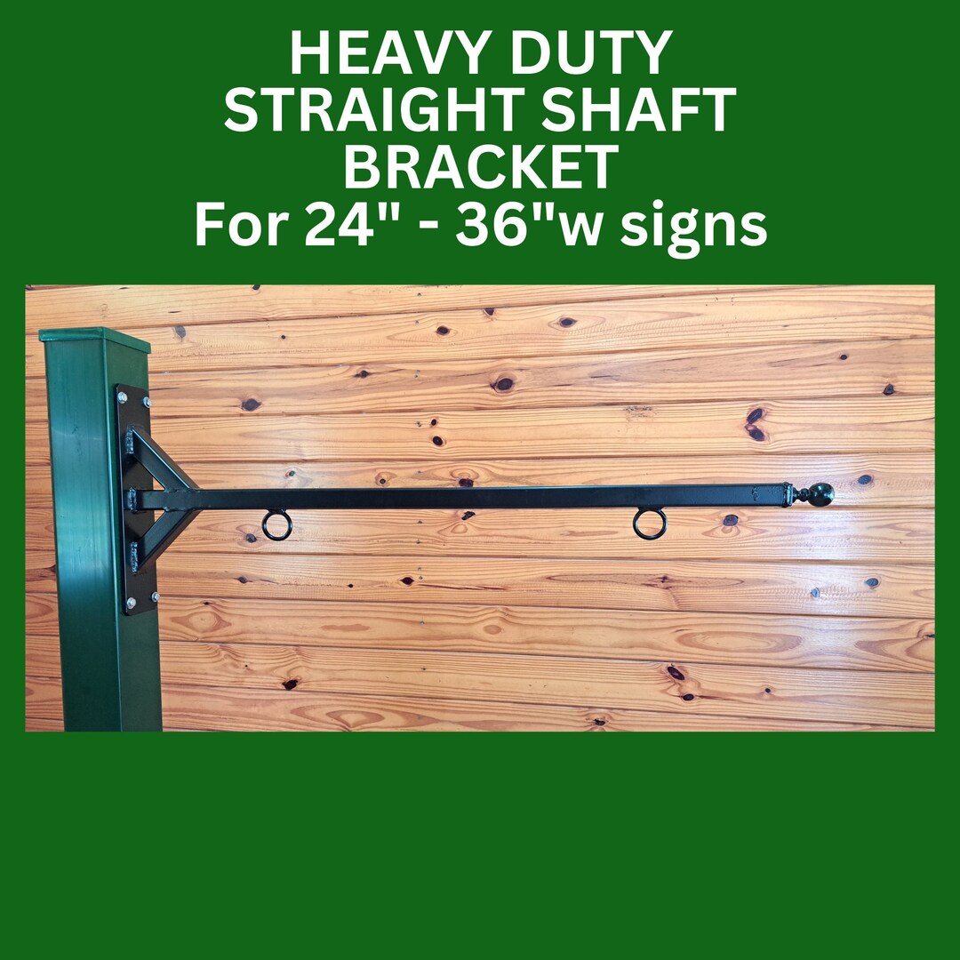 Straight Shaft Sign Bracket for 24"-36" Wide Sign, Hanging Bracket ...