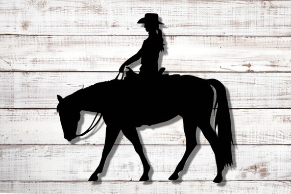 Western Horse And Rider Silhouette