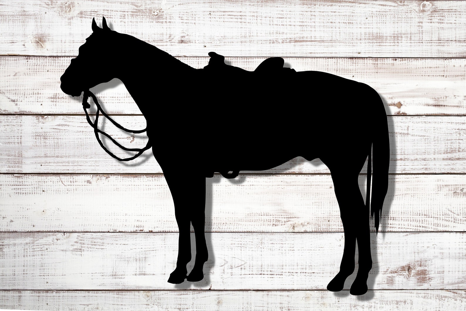 Western Horse Silhouette Cutouts Black Aluminum Metal Horse - Etsy