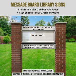 Large School Message Board Signs, Custom Outdoor School Welcome Signs ...