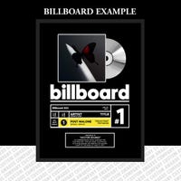 REAL VINYL Record - Custom Platinum Record & CD Award 18" X 22" Framed ...