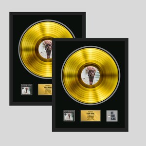 MUSIC STREAMING AWARD, Custom Vinyl Record, Award, Vinyl Record Plaque ...
