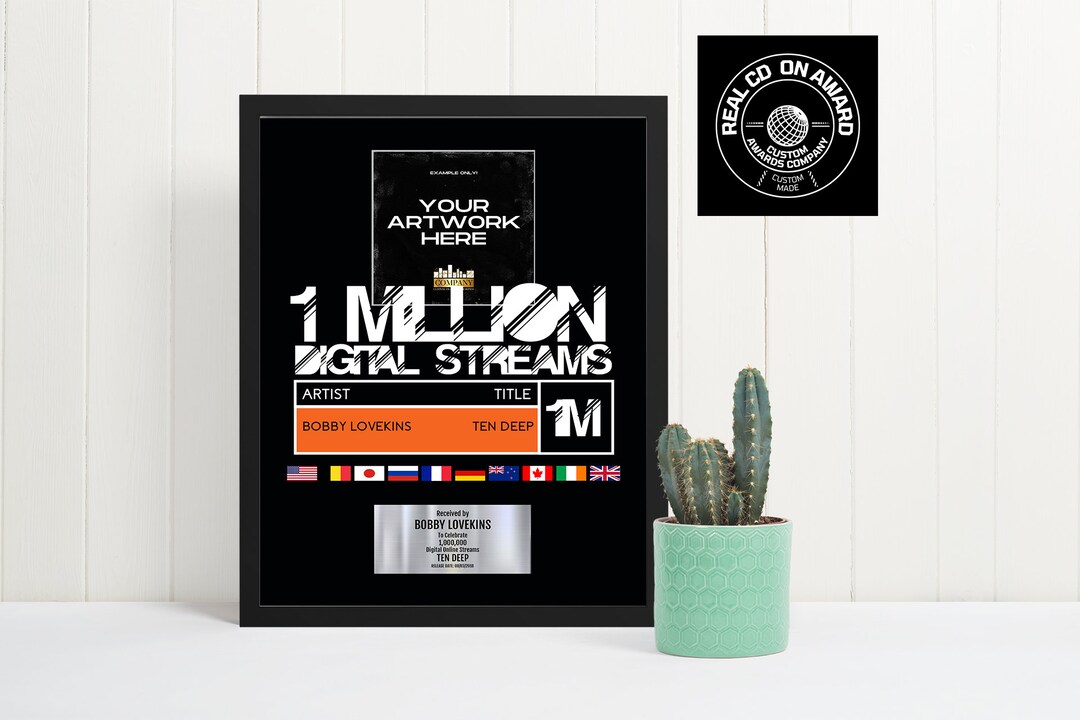 Personalized Streaming Award for Songs, Remixes, Edits, Upload, Music ...