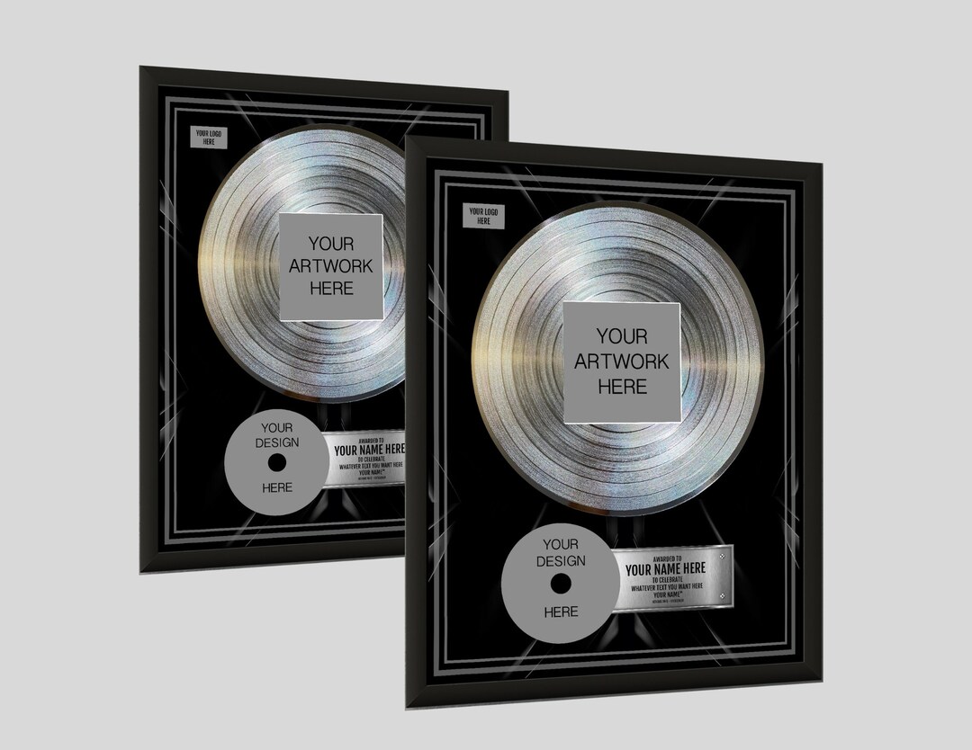 Custom Milestone Artist Creator Award with Real Plated Vinyl - Etsy ...