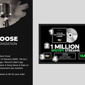 Custom Spotify Award Plaque Trophy Design: Ready to Print File for ...