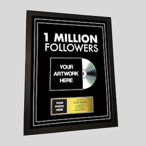 MUSIC AWARD Plaque, Record Award, Custom Record Plaque, Personalized ...
