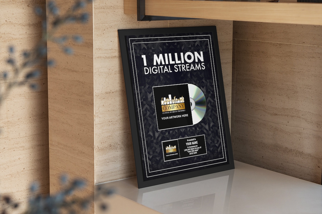 MUSIC AWARD Plaque, Record Award, Custom Record Plaque, Personalized ...