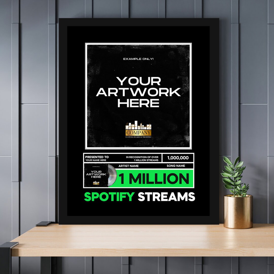 Custom Spotify Awards: Highlight Streaming Success - Artists, Musicians ...