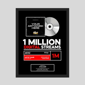 YOUTUBE STREAMING AWARD, Custom Music Gift, Tailored Youtube Trophies ...