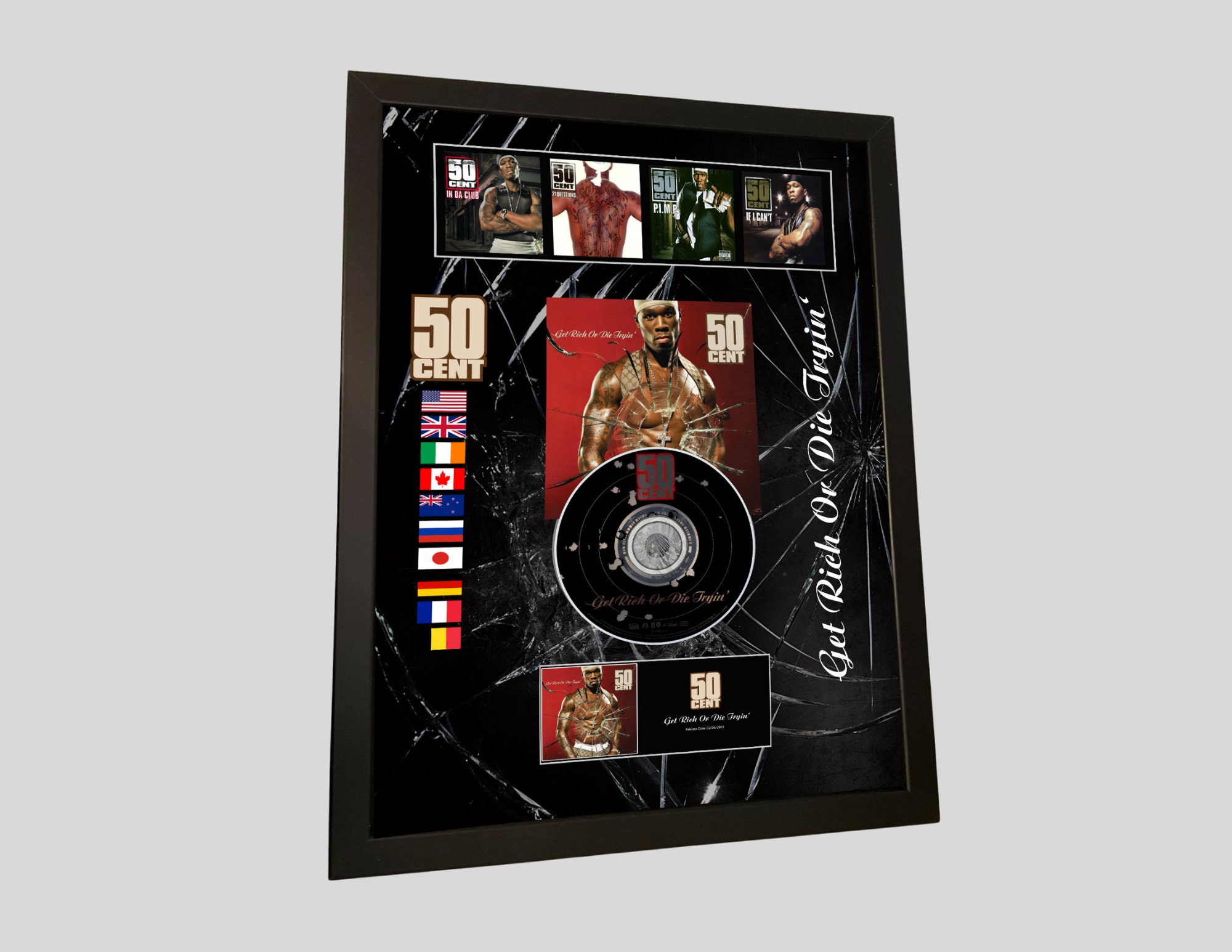 50 cent - Get Rich Or Die Tryin Musik Album Poster verkauft von Zhuang ...