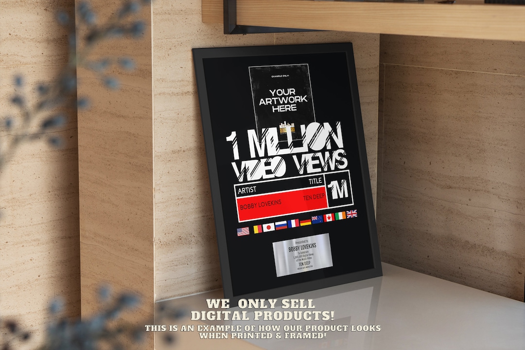 Custom Youtube Milestone Awards: Celebrate Success Unique Trophies for ...