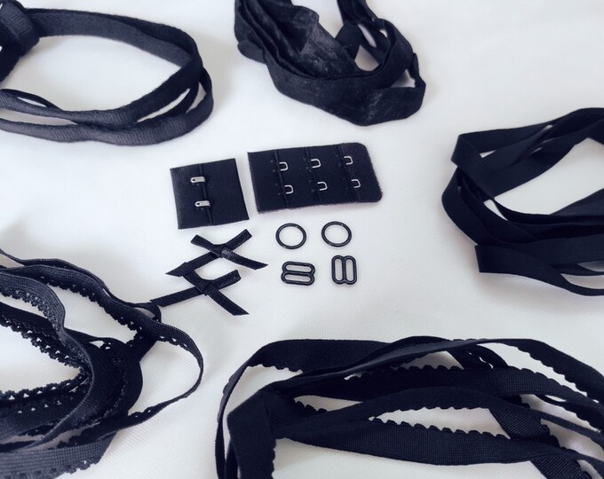 Black Set Bramaking Finding Kits in for Bramaking/ Lingerie Making ...