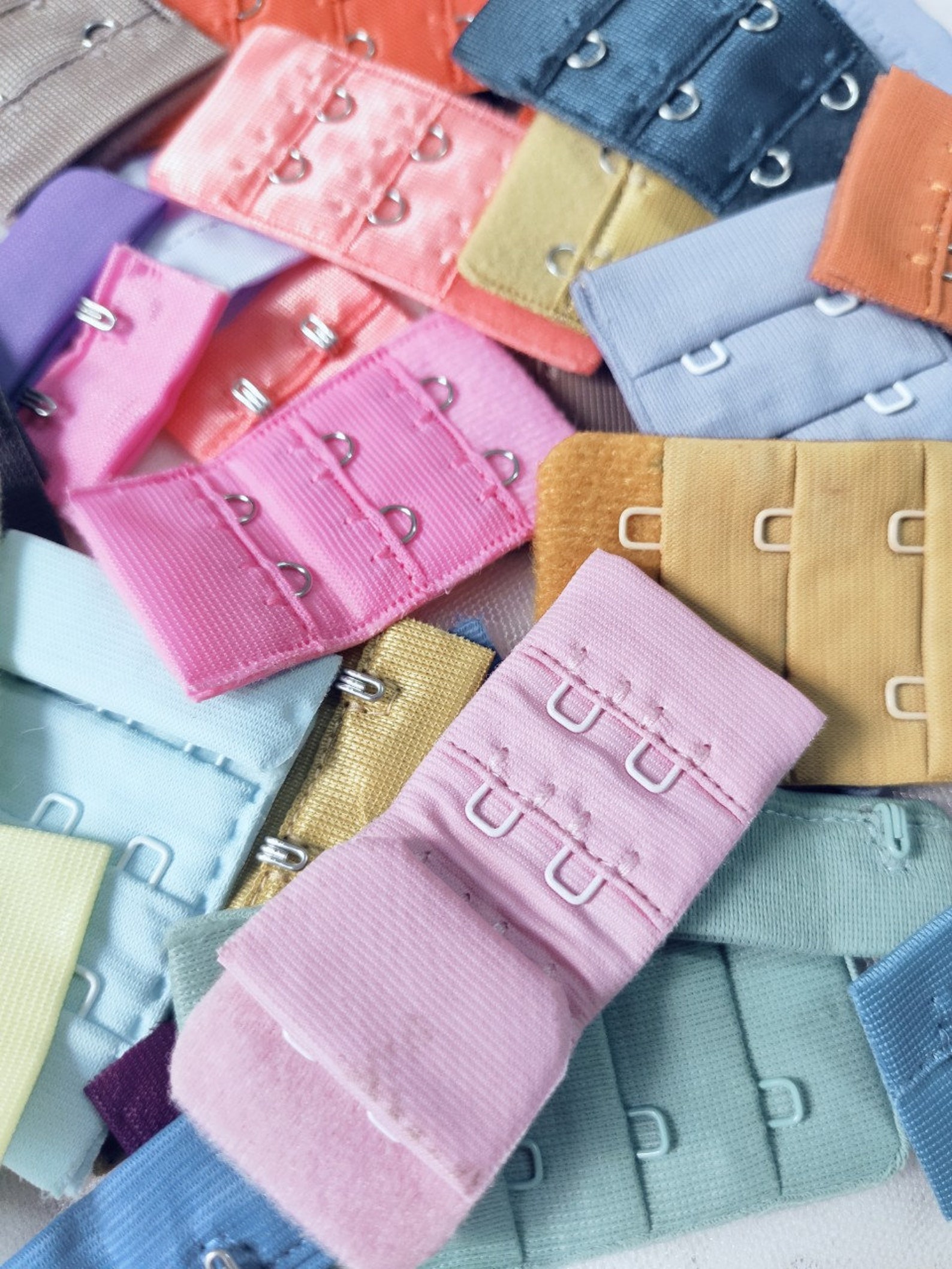 24 Pairs Mix 24 Colors Hook and Eye Closure 2 X3 for Bralette - Etsy