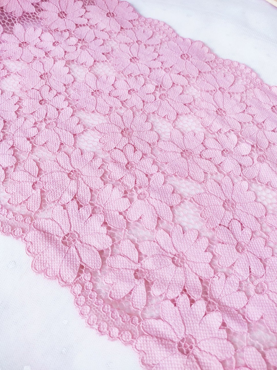 Pink Flower Lace Soft Stretch Lace for Bramaking/ Lace Bra Making/lace ...