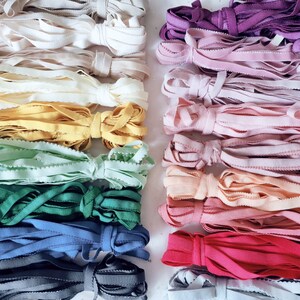 30 Meters Picot Elastic Width 1cm 20 Colors for Bramaking /picot ...