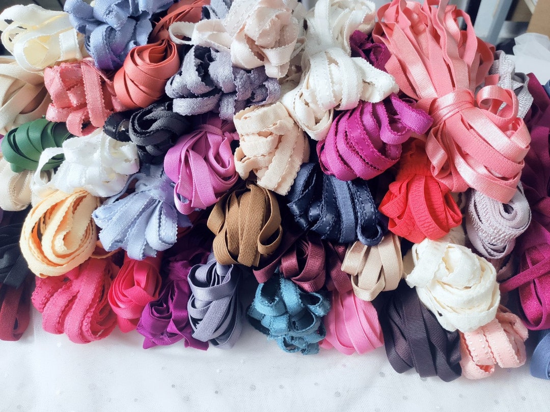 40 Meters Shoulder Strap Elastic Width 1cm 40 Colors for Bramaking ...