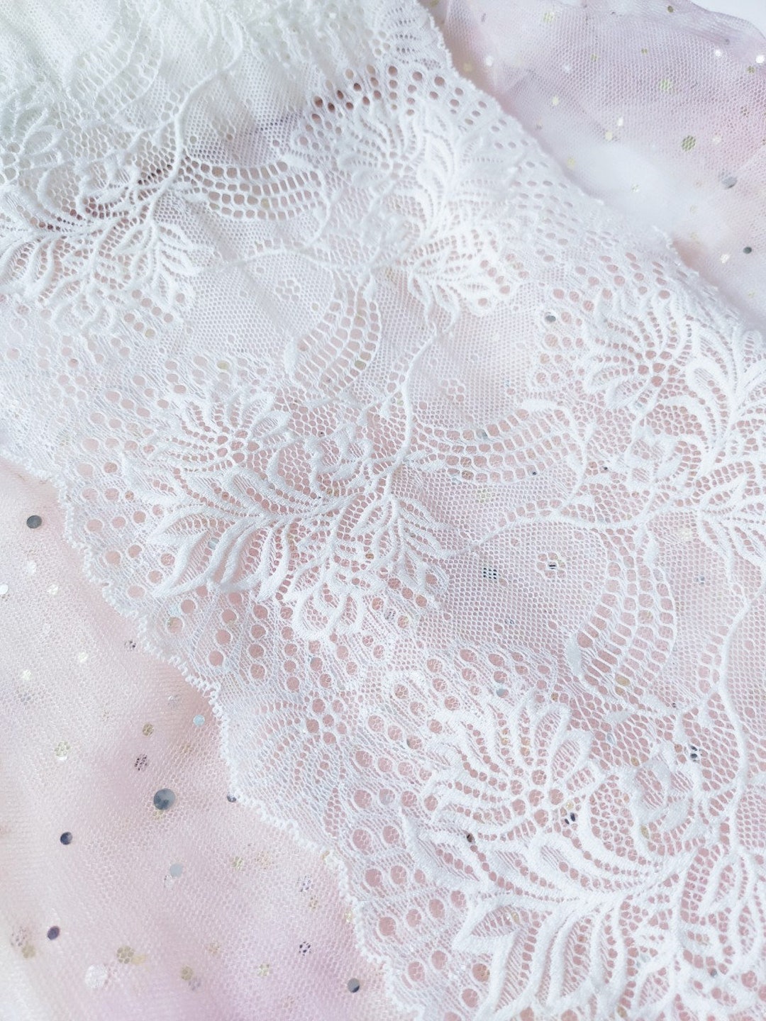 White Lace Soft Stretch Lace for Bramaking/ Lace Bra Making/lace ...