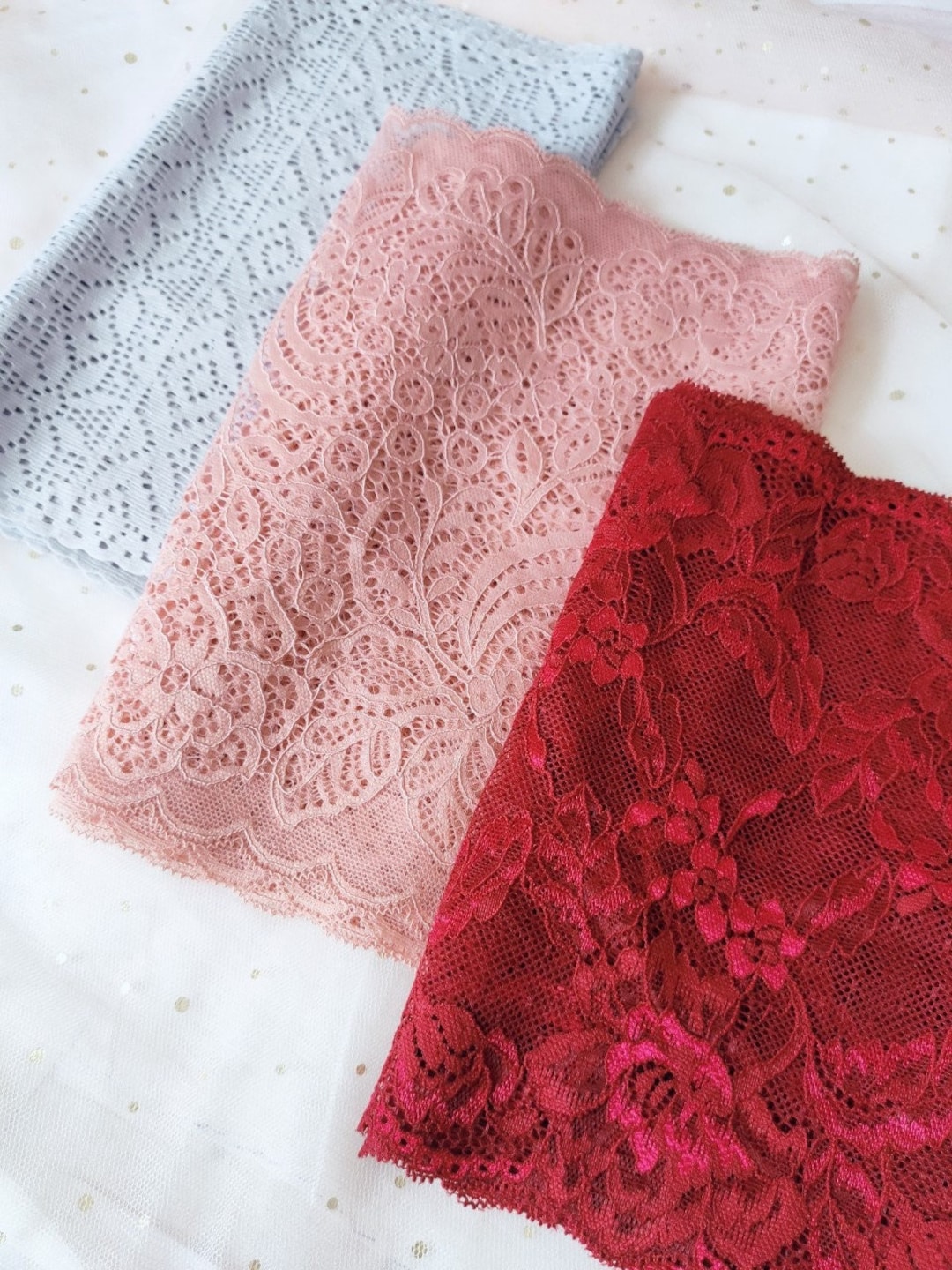 Set of 6m Soft Stretch Lace for Bramaking/ Lace Bra - Etsy