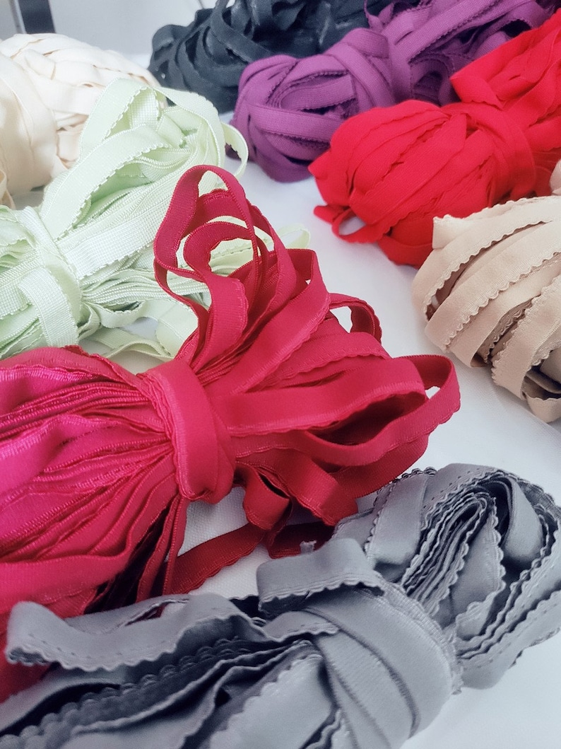 18 Meters Basic Color Picot Elastic Width 1.2cm 9 Colors for - Etsy