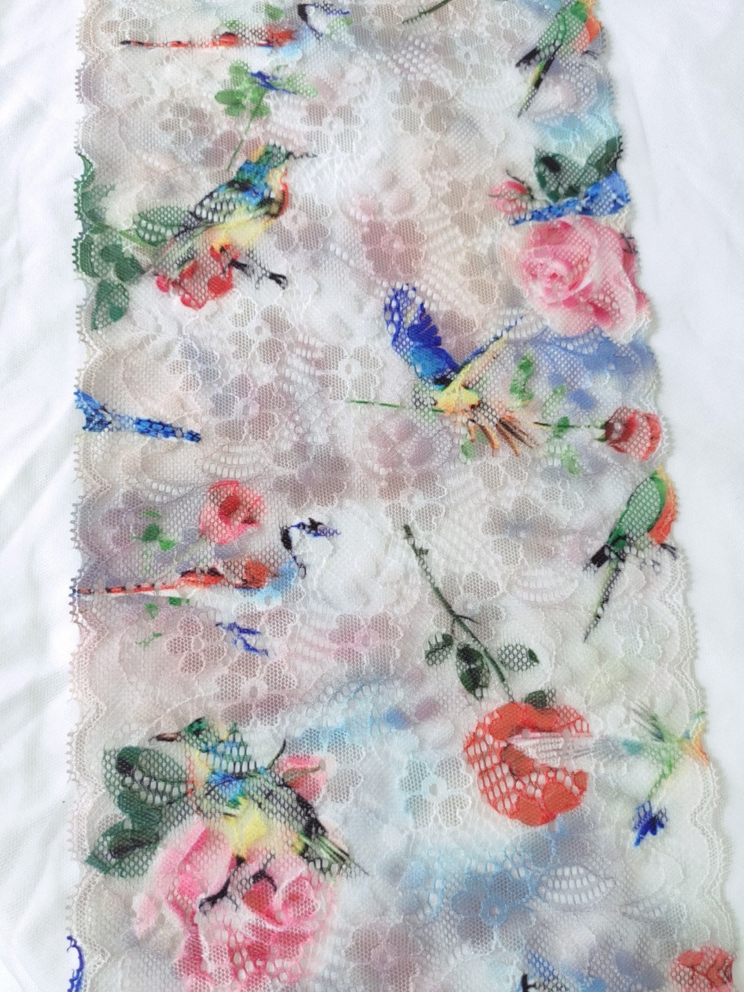 3D Floral Bird Lace Soft Stretch Lace for Bramaking/ Lace Bra Making ...