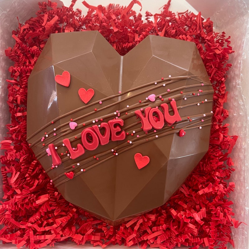 Chocolate Breakable Heart - Etsy