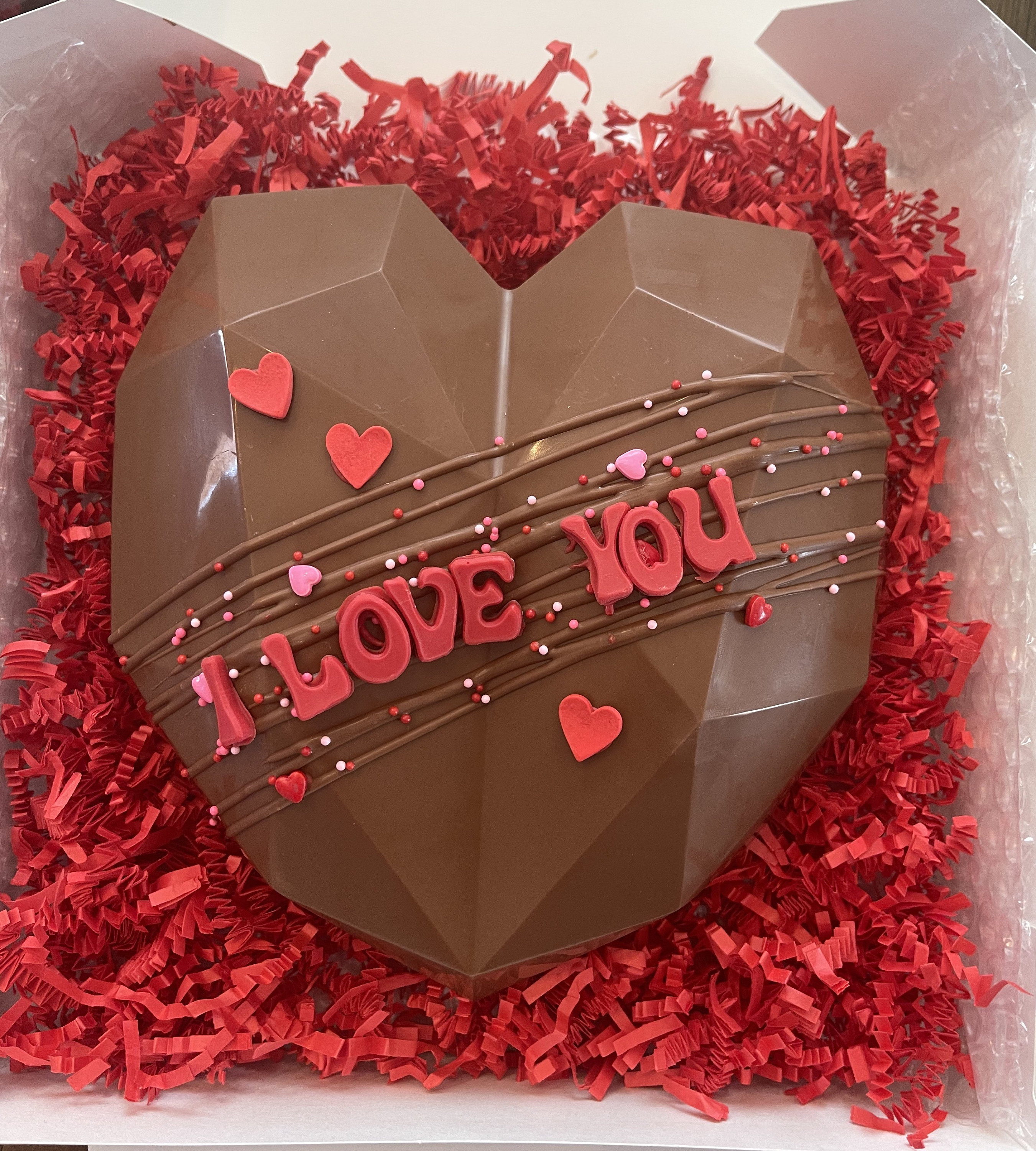 Chocolate Breakable Heart With Heart Details -smash Heart With Hammer ...