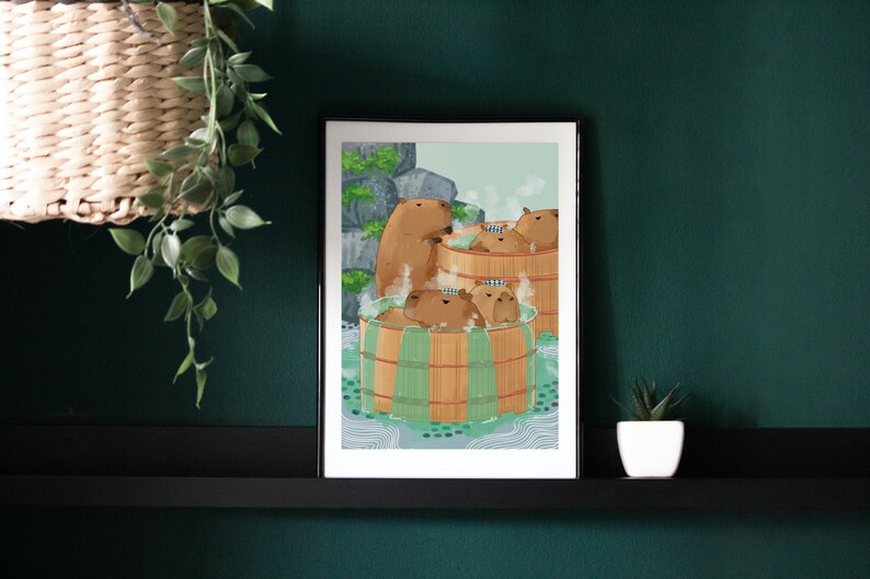 Capybara Capybara Art Capybara Print nursery Printable - Etsy