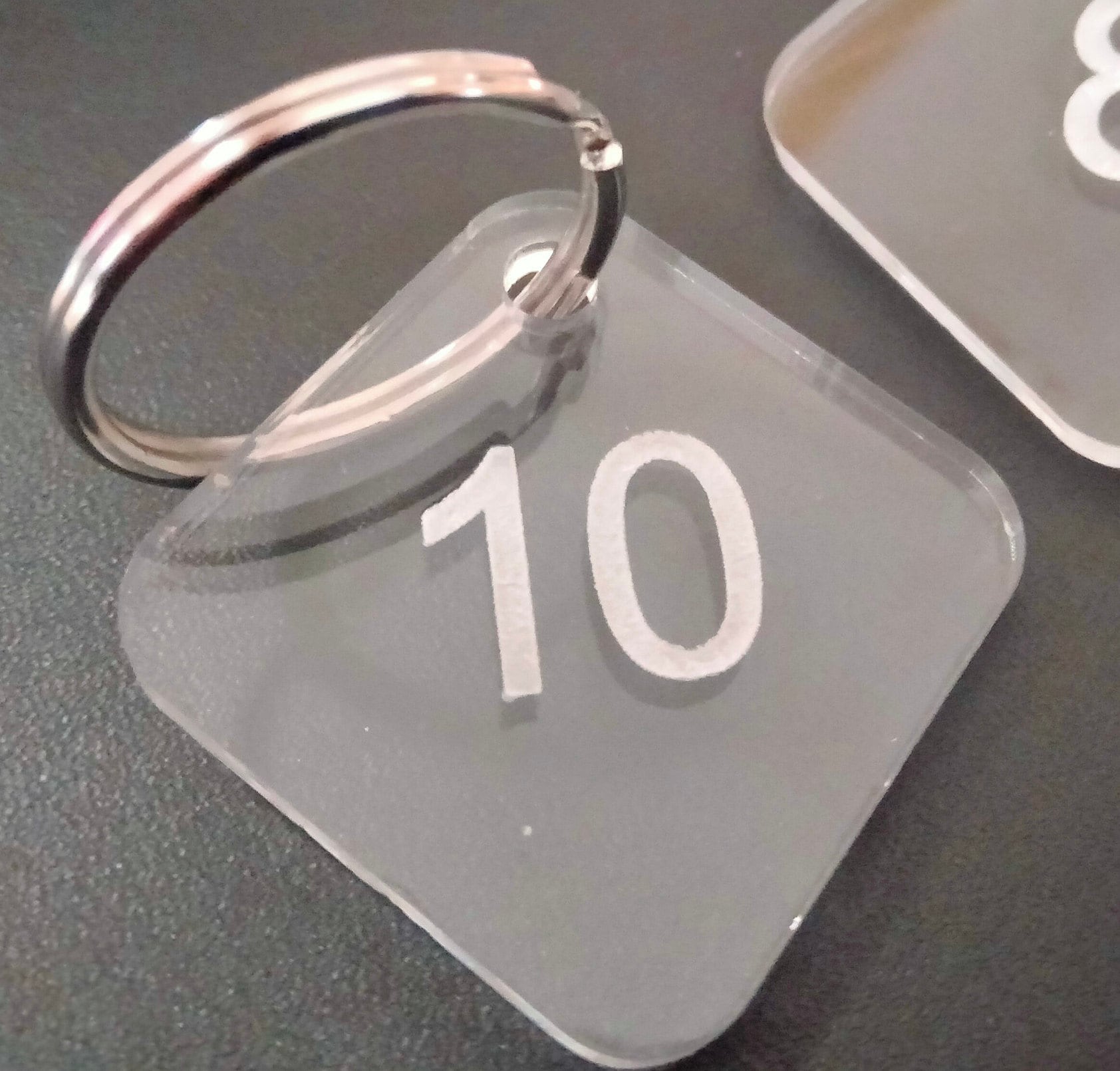 Bespoke Numbered Key Fobs / Rings for Hotels and Any Business. - Etsy UK