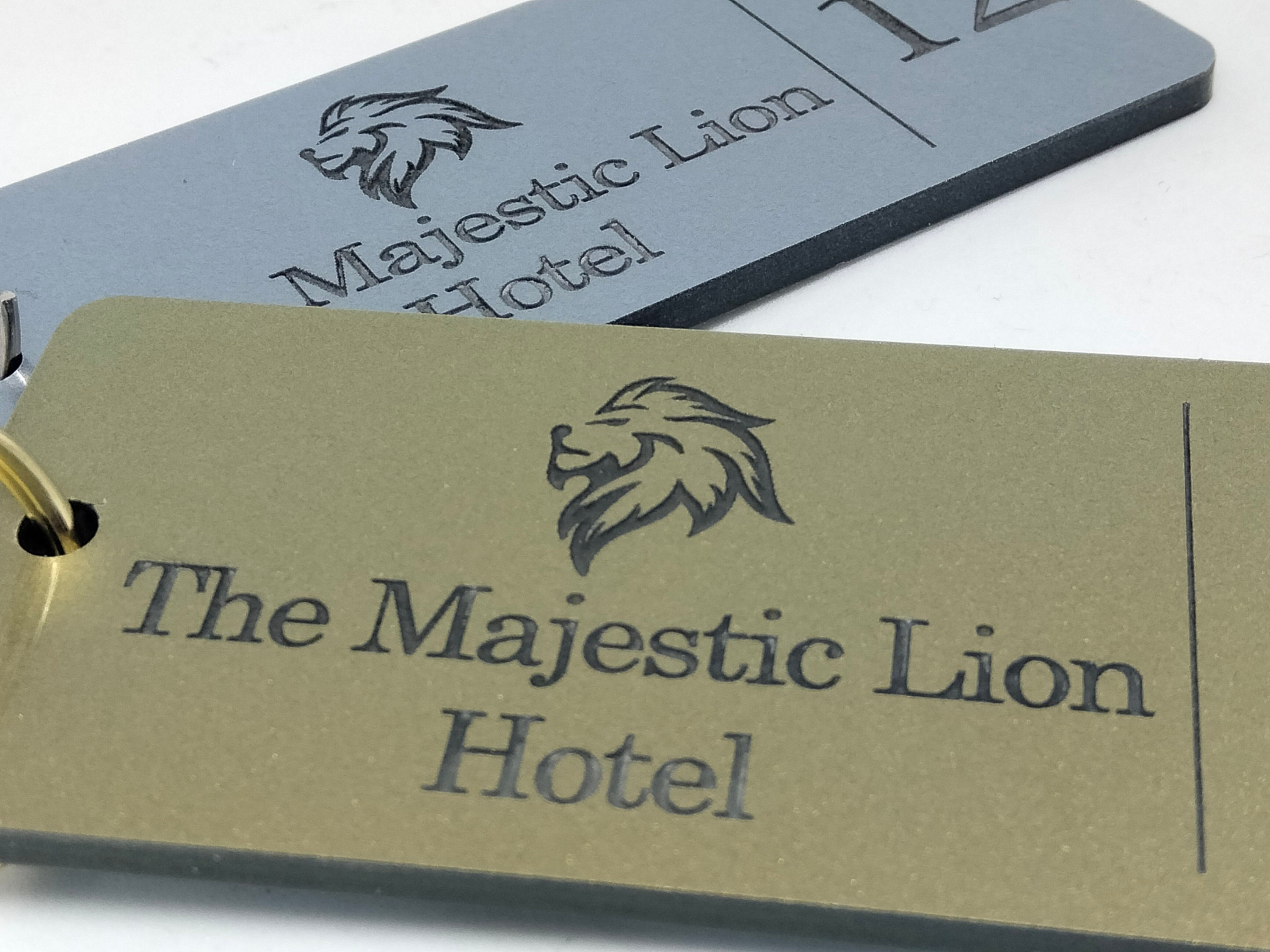 Business Logo Keyrings / Fobs for Hotels - B&bs - Lodges - Caravans ...