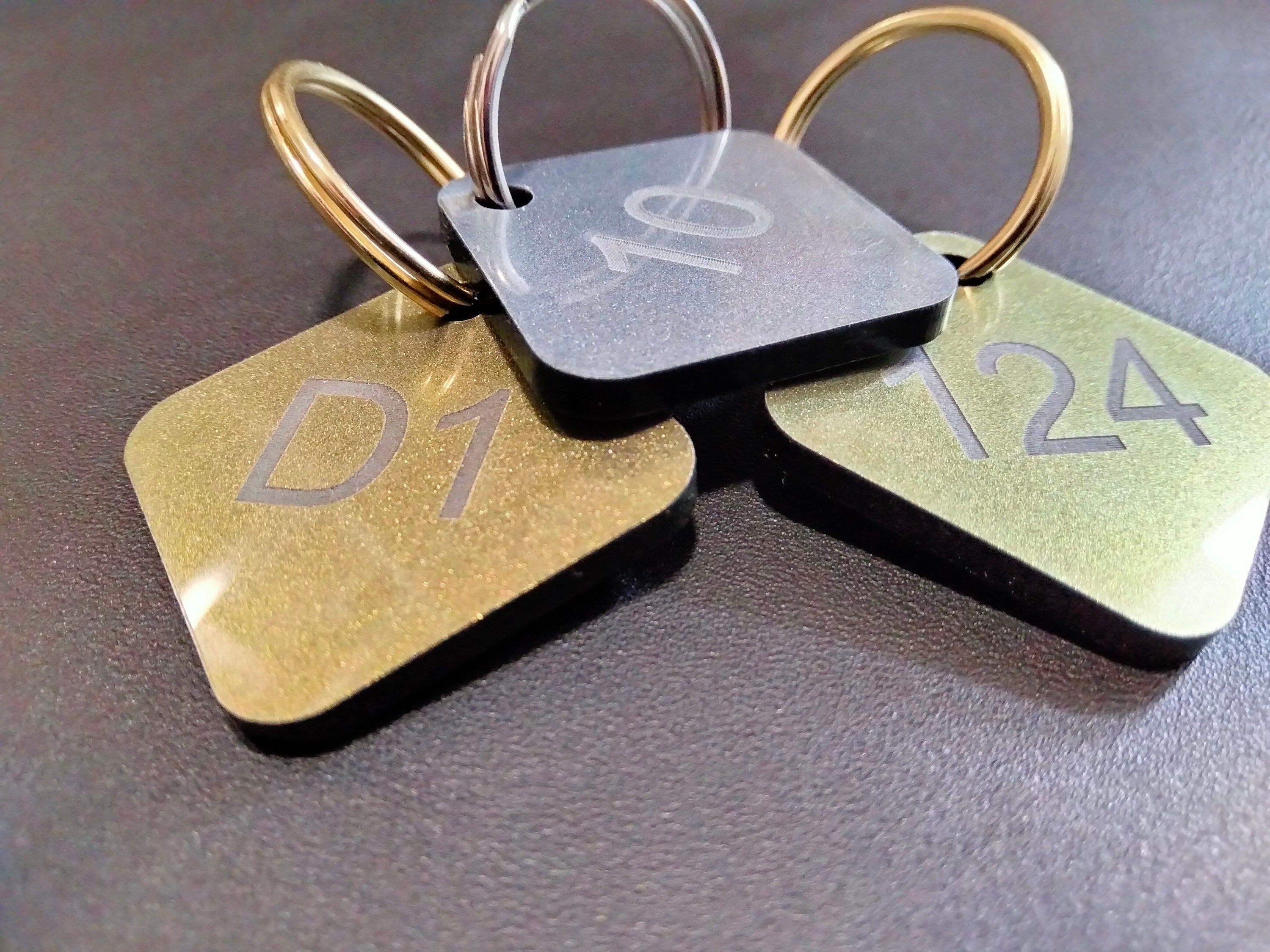 Bespoke Numbered Key Fobs / Rings for Hotels and Any Business. - Etsy UK