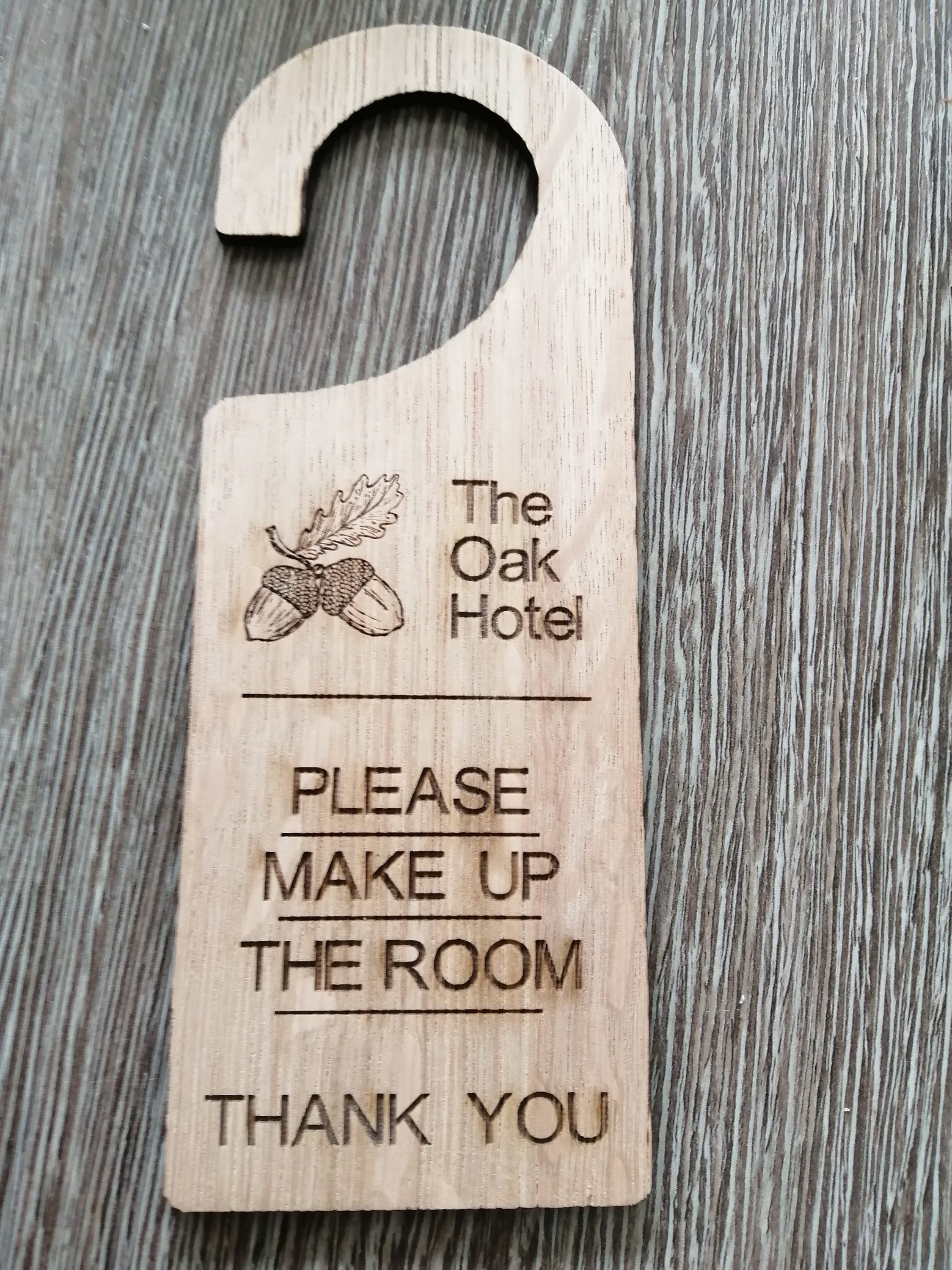 Hotel Door Handle Hangers Personalised With Your Own Logo DO NOT ...