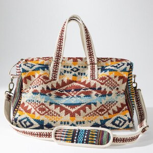 Desert Rose Handmade Ethnic Duffel Bag Western Aztec Duffel Bag Aztec ...