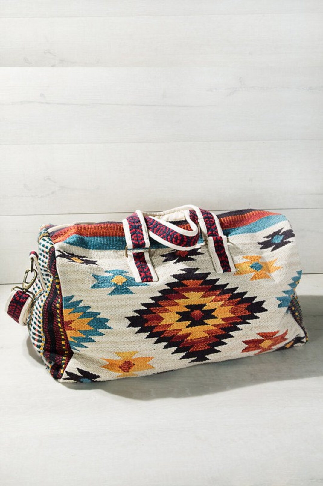 Ivory Handmade Ethnic Duffel Bag Great Gift Under 100 Western Aztec ...