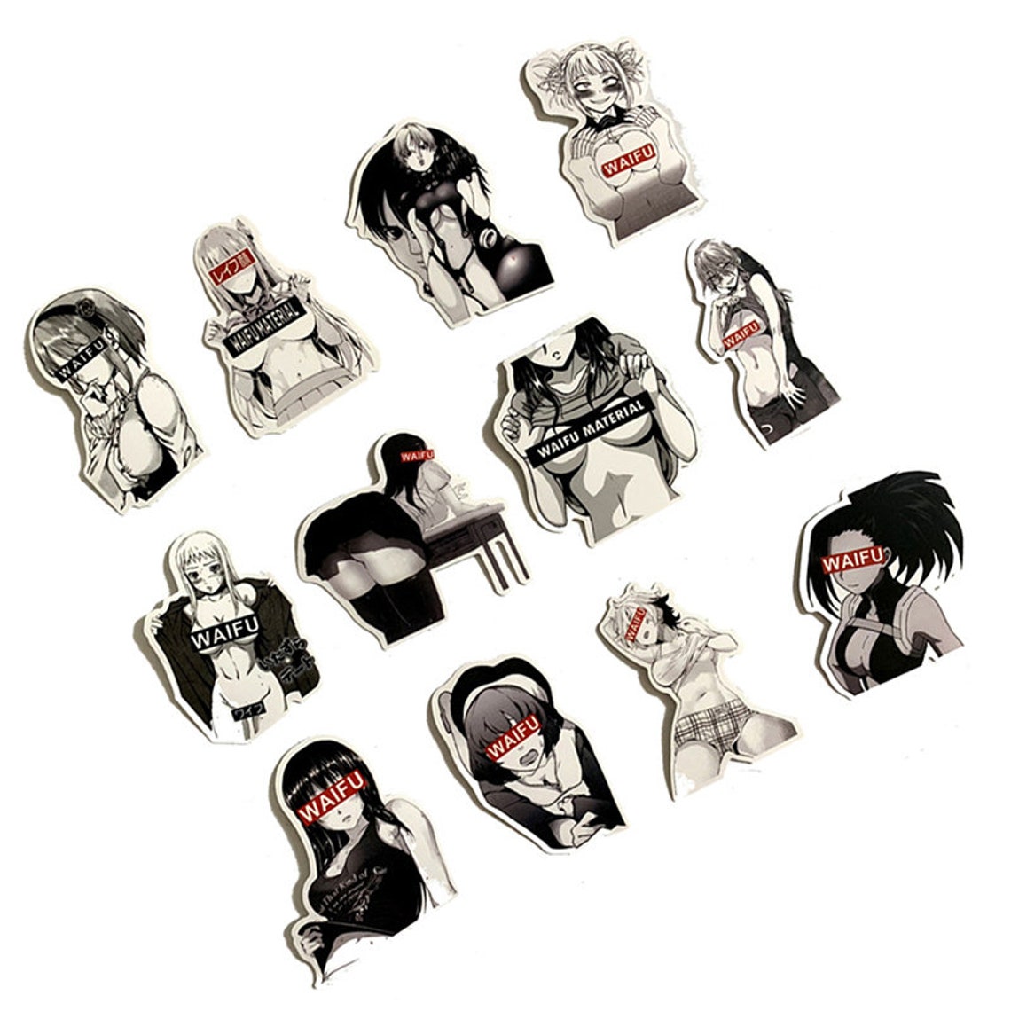 30pcs Waifu Stickers Anime Pinup Girl For Luggage Motorcycle | Etsy