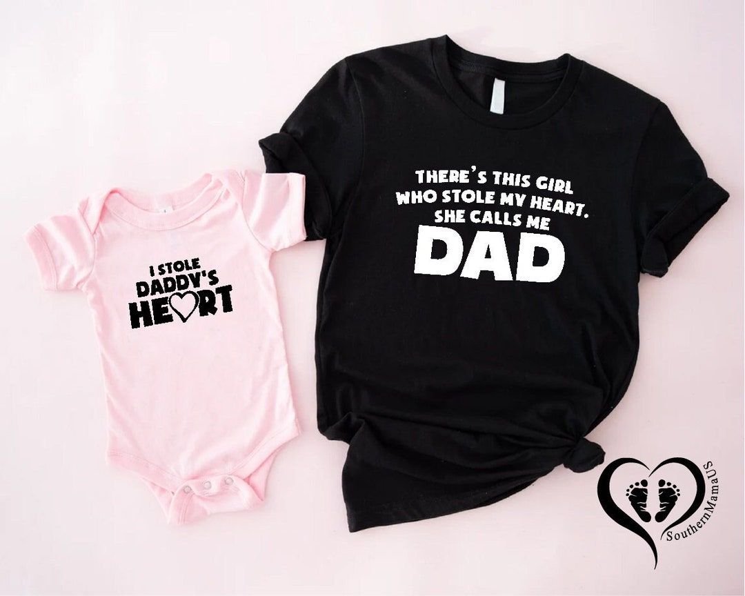 Funny Saying Daddy and Daughter Matching Shirt,there's This Girl Who ...