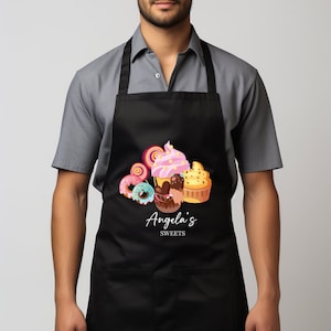 Customized Sweet Baker Apron,sweet Lover Apron, Cute Pastry Chef Custom ...