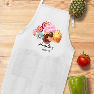 Customized Sweet Baker Apron,sweet Lover Apron, Cute Pastry Chef Custom ...