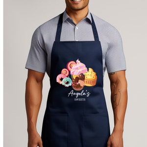 Customized Sweet Baker Apron,sweet Lover Apron, Cute Pastry Chef Custom ...