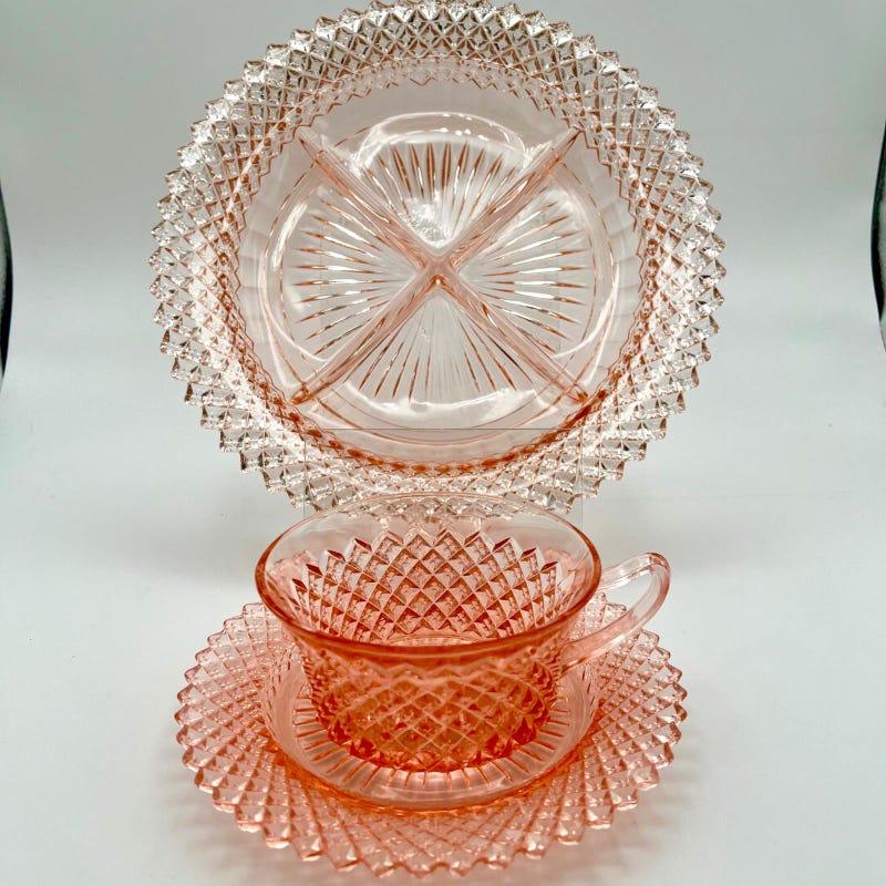 Pink Miss America Glassware - Etsy
