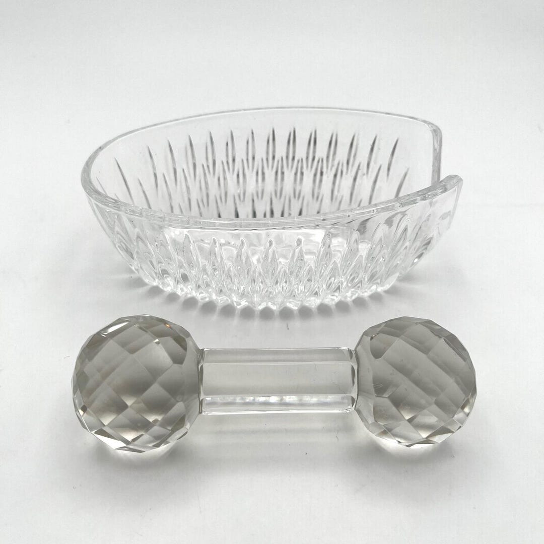 Vintage Crystal Utensil Holder Princess House & Knife Rest Elegant ...
