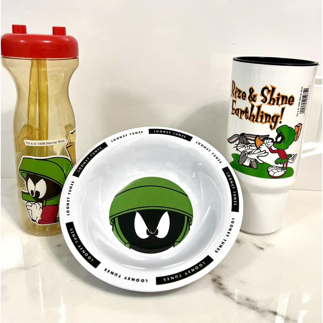 MARVIN THE MARTIAN Vintage 1990s Looney Tunes Warner Brothers Bowl Mug ...