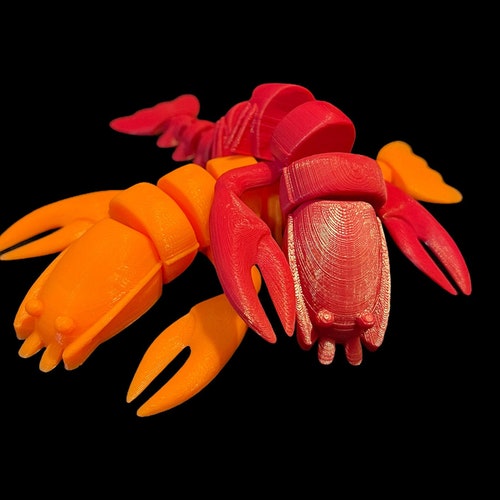 3d Printed Articulated Crawfish - Etsy