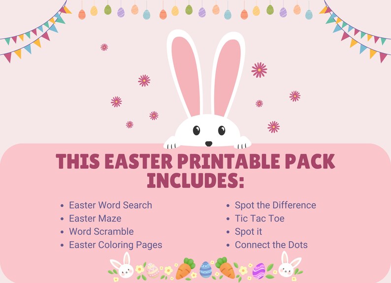 Easter Fun Activity Printable Sheets for Kids, Easter Games, Easter ...