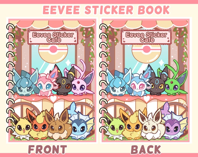 Eevee Reusable Sticker Book - Etsy